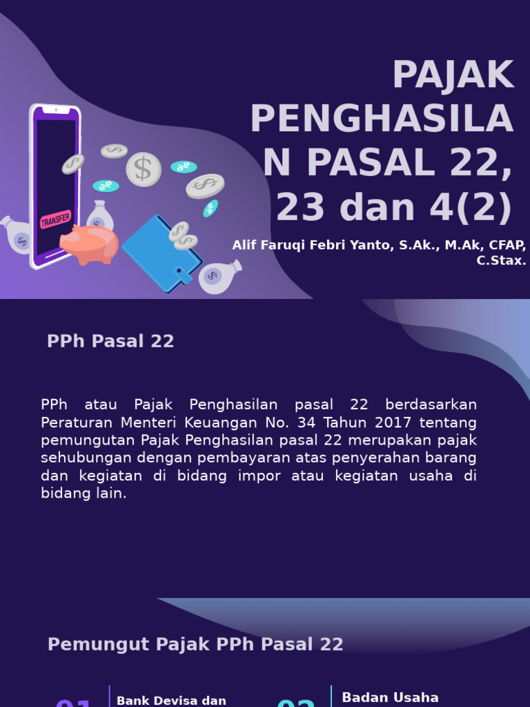 Bab 4 - PPH Pasal 22, 23, 4 | PDF