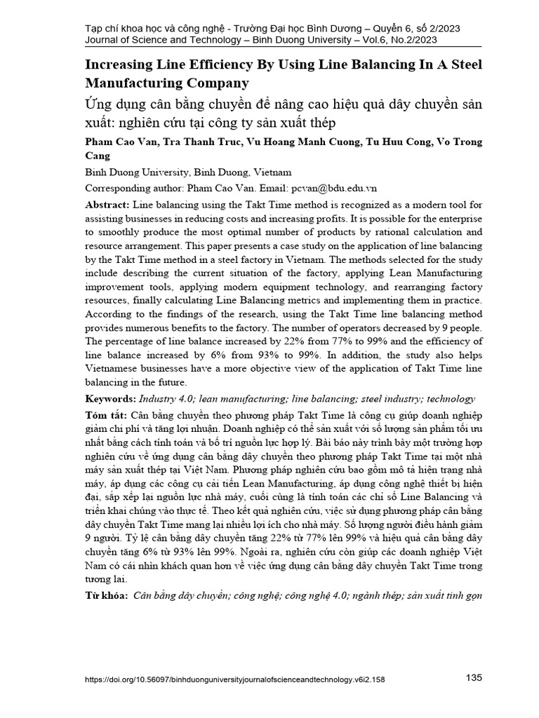 Takt Time Line Balancing in Steel Production | PDF | Lean Manufacturing ...
