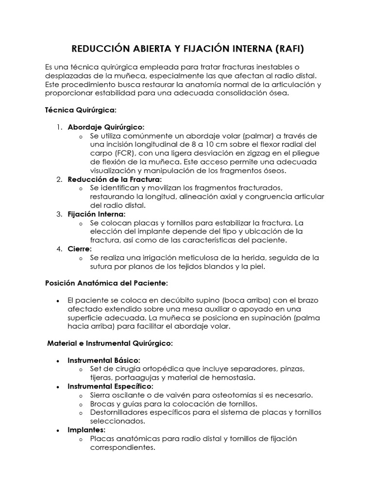 RAFI | PDF | Cirugía | Enfermería