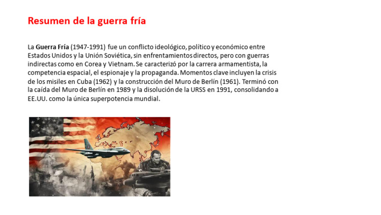 Guerra Fria Resumen | PDF