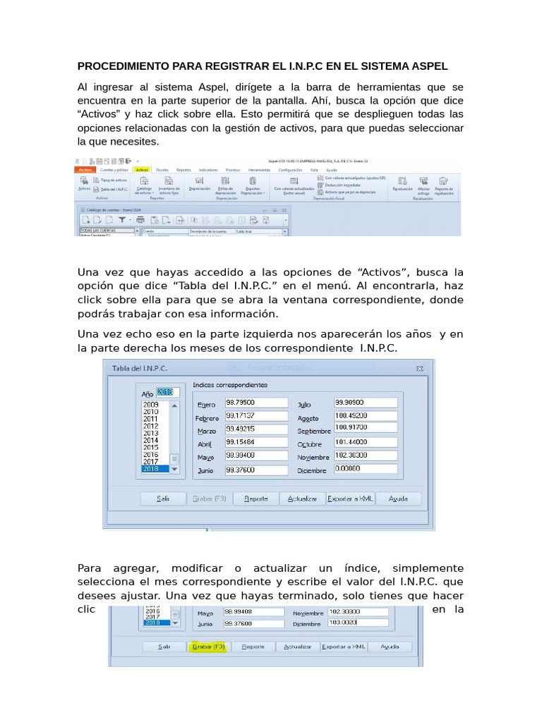 Reporte INPC | PDF