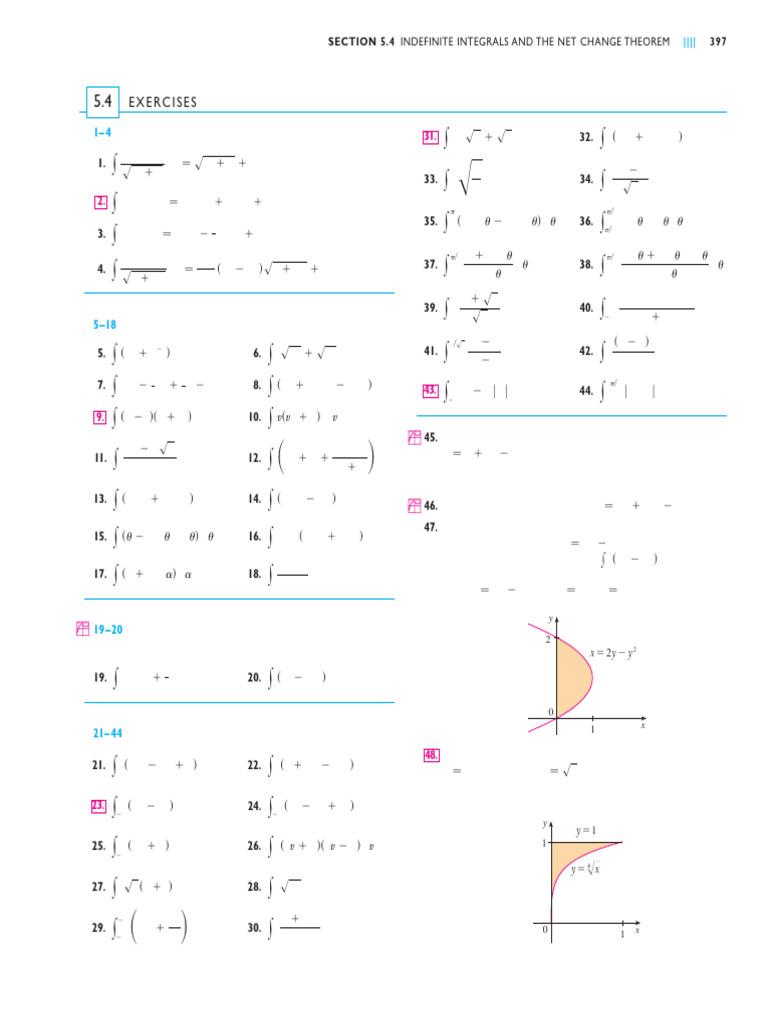 Indefinite Integrals and Area Calculations | PDF | Geometry ...