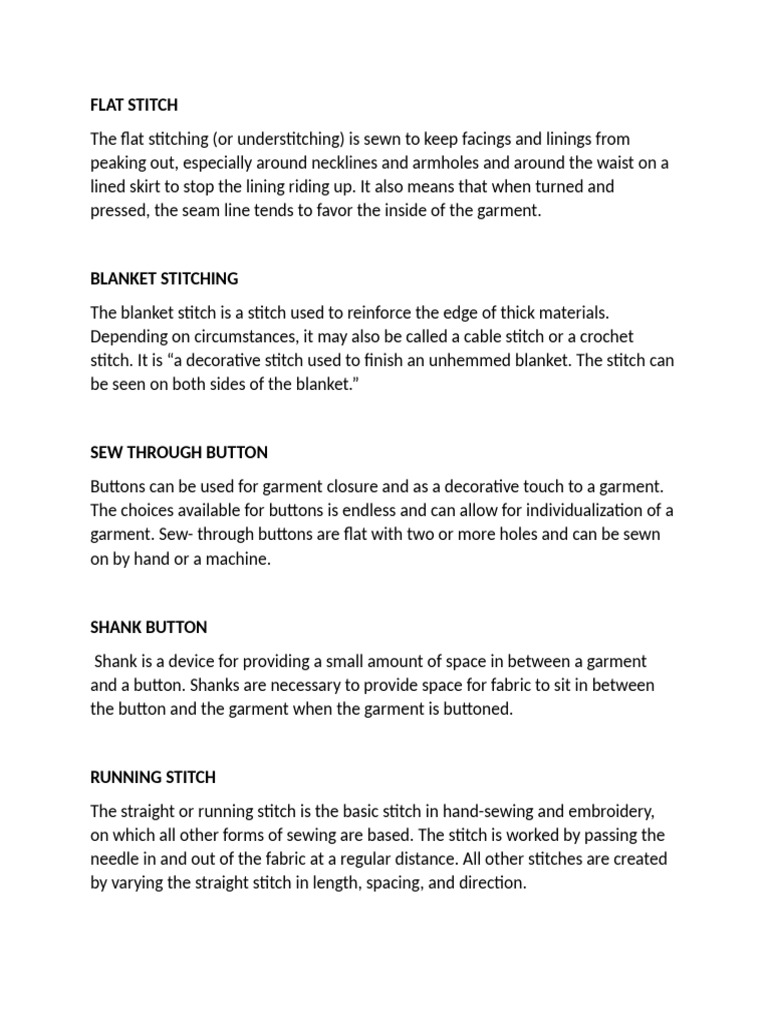 basic stitches (2) | PDF | Sewing | Embroidery