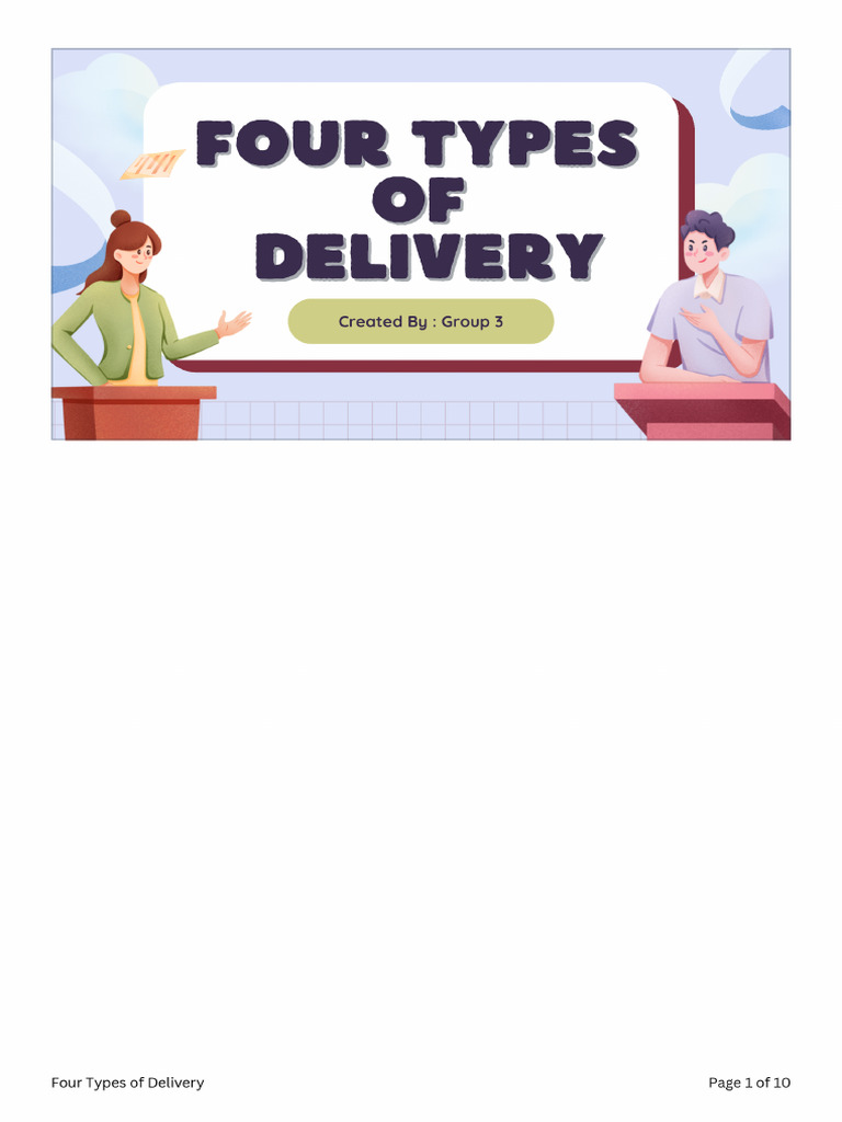 Four Types of Delivery - 20250305 - 145945 - 0000 | PDF