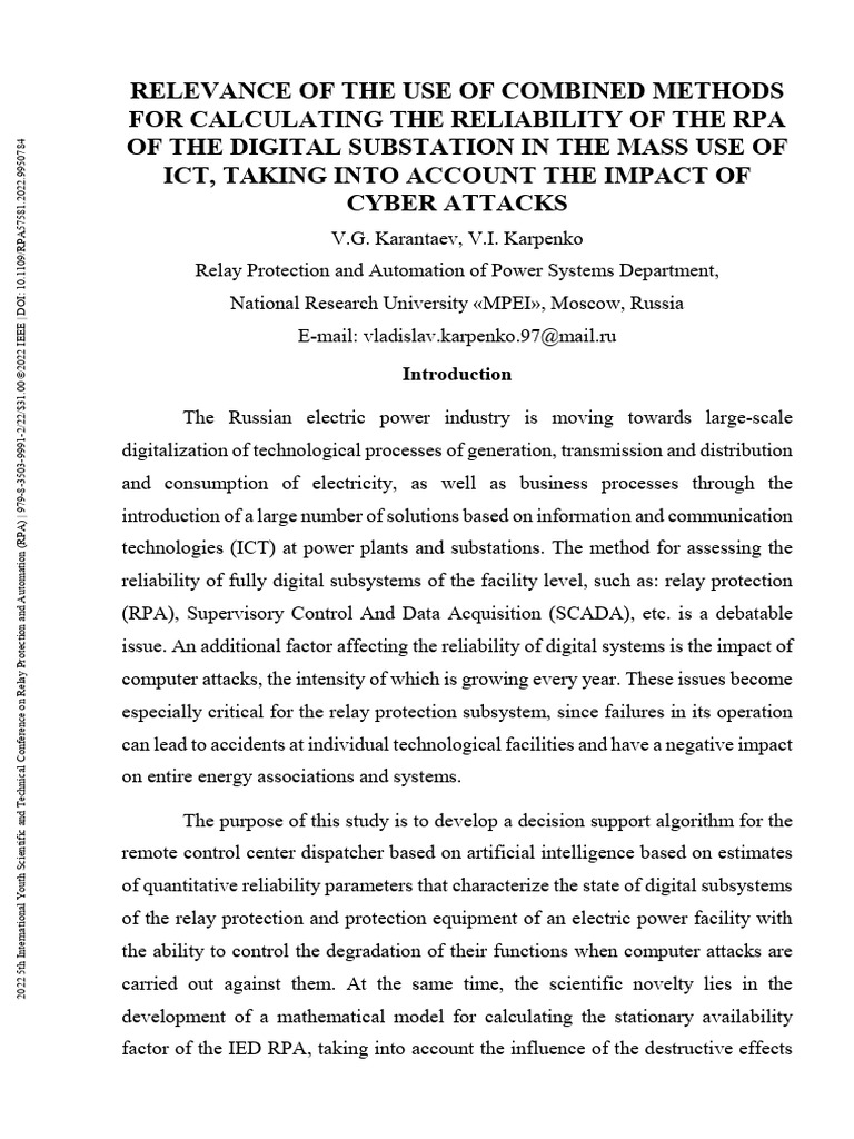 Relevance of The Use of Combined Methods For Calculating The ...