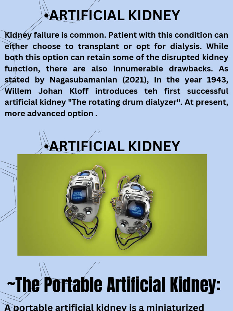 Artificial Kidney - 20250309 - 193854 - 0000 | PDF