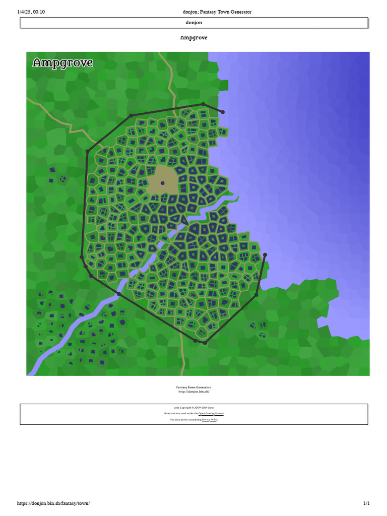 Donjon Fantasy Town Generator Guide | PDF