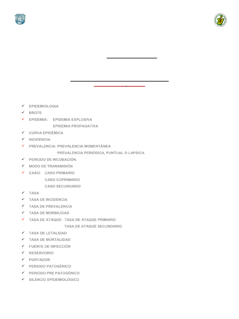 Practica N°1 Complemento Teorico Verano 2024 MC | PDF | Epidemiología | Epidemias