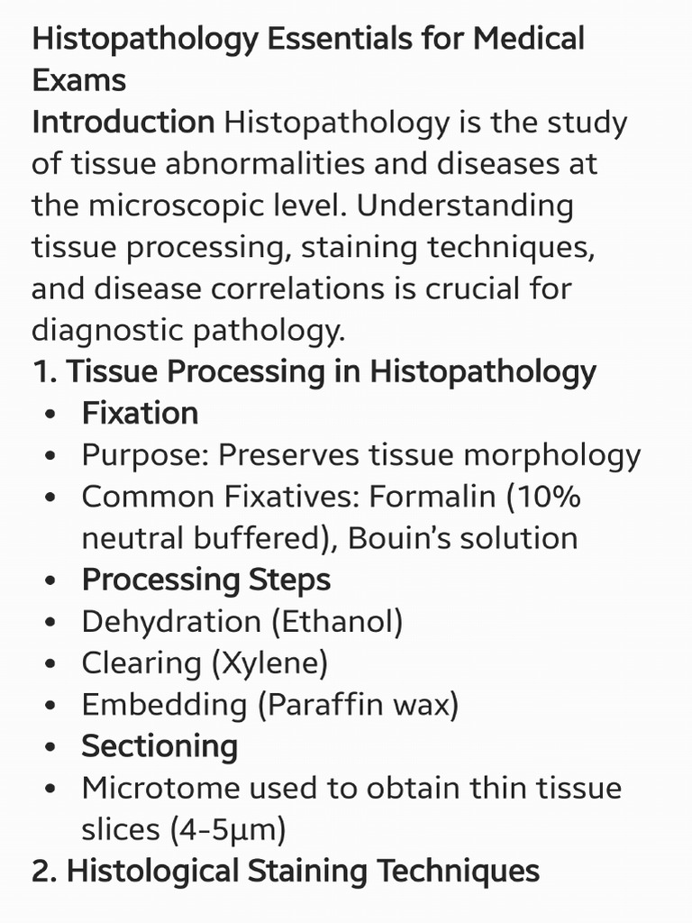Histopathology Essentials - 250401 - 085139 | PDF