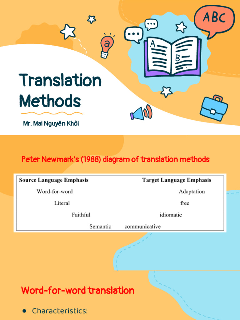 Translation Methods Explained | PDF