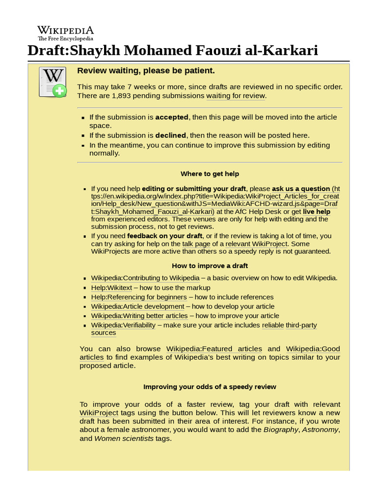 Draft Shaykh Mohamed Faouzi Al-Karkari | PDF | Abrahamic Religions ...