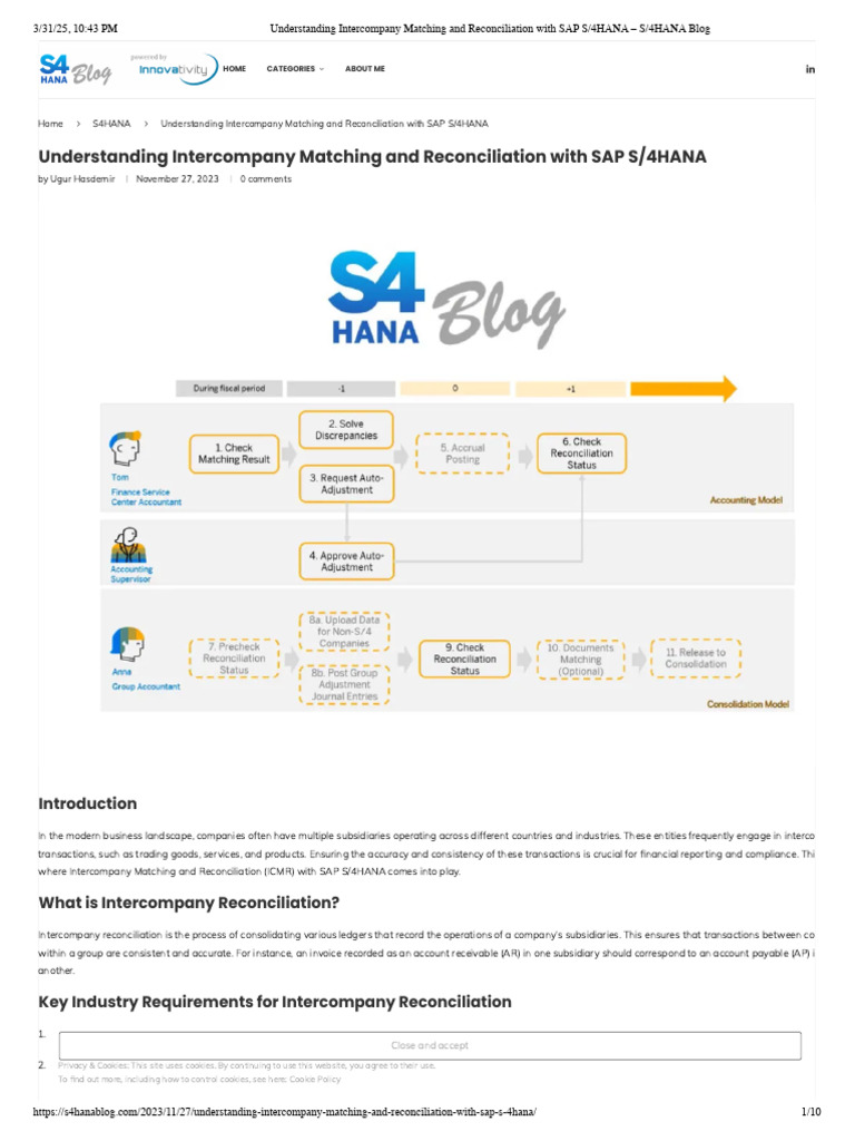 Understanding Intercompany Matching and Reconciliation With SAP S ...
