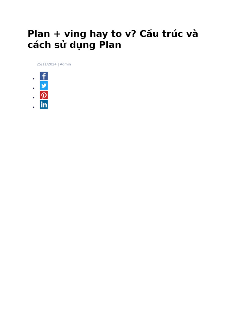 Plan | PDF