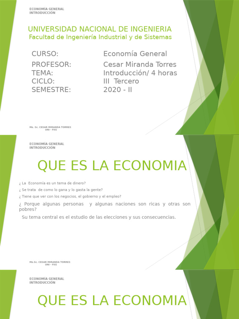 Econ. General Introduccion-2021ii | PDF | Macroeconómica | Ciencias económicas