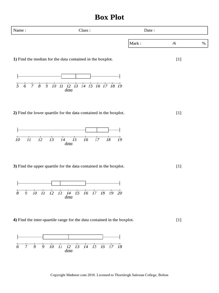 Box Plot - 1 | PDF