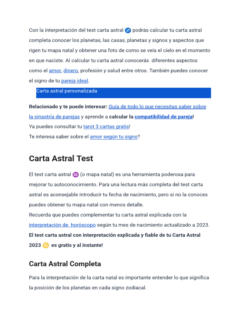 Carta Astral | PDF