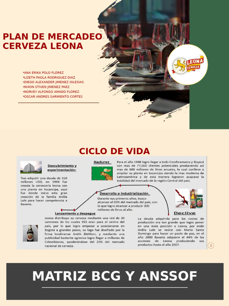 Presentación Cerveza Leona | PDF | Marketing | Gestión estratégica