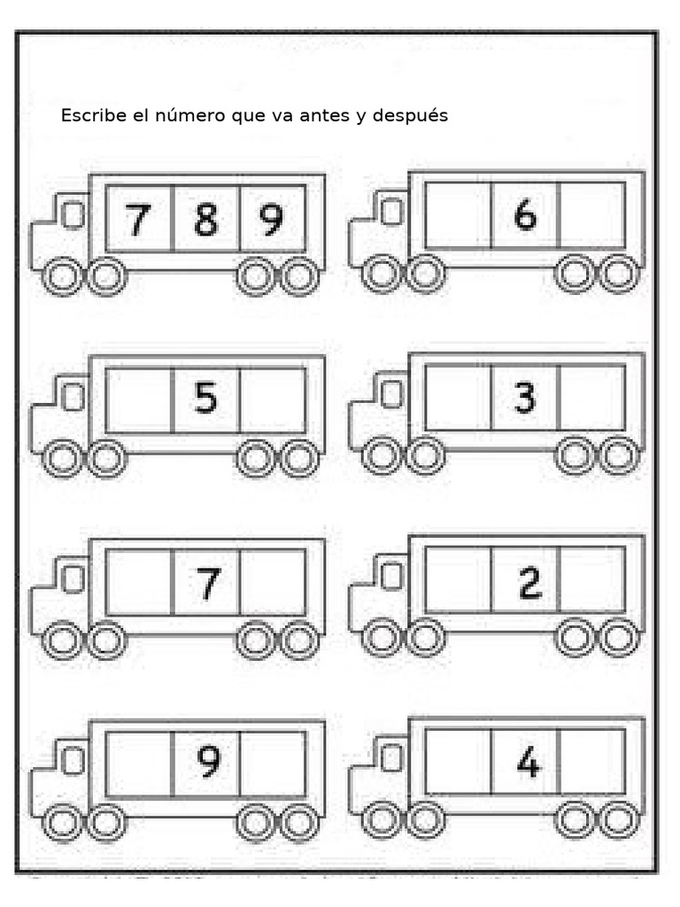 Números Antes y Después | PDF