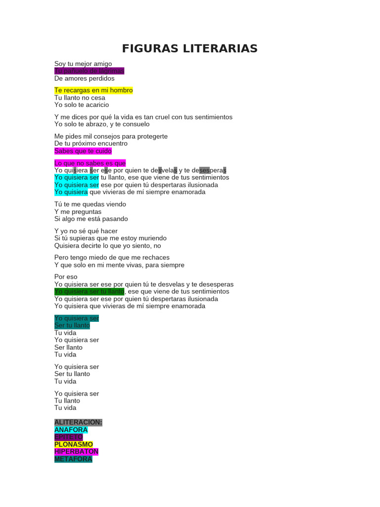 Figuras Literarias y Plonasmo | PDF