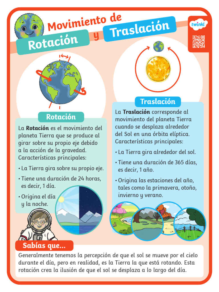 Rotación y Traslación de la Tierra | PDF