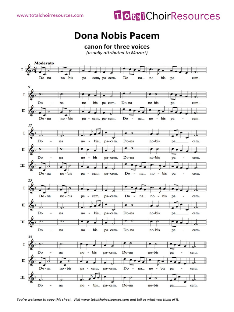 Dona Nobis Pacem | PDF