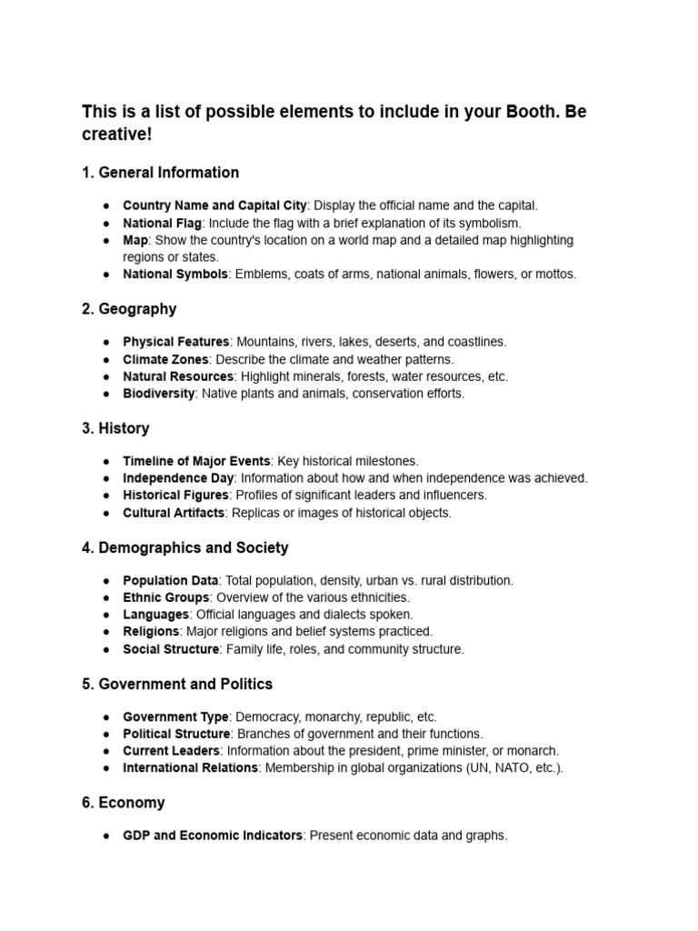 Country Booth Elements - Presentation | PDF