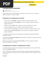 13.8. Exercícios de Complemento Nominal - Toda Matéria | PDF ...