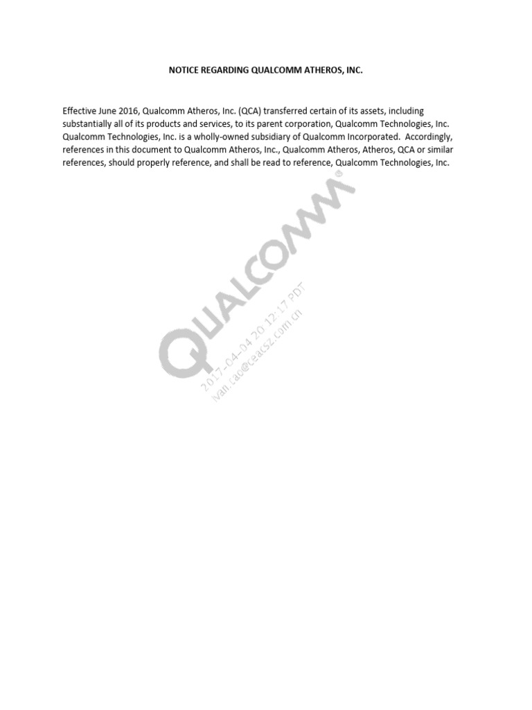 Qca7005 Enhanced Industrial Homeplug Green Phy Single Chip Solution ...