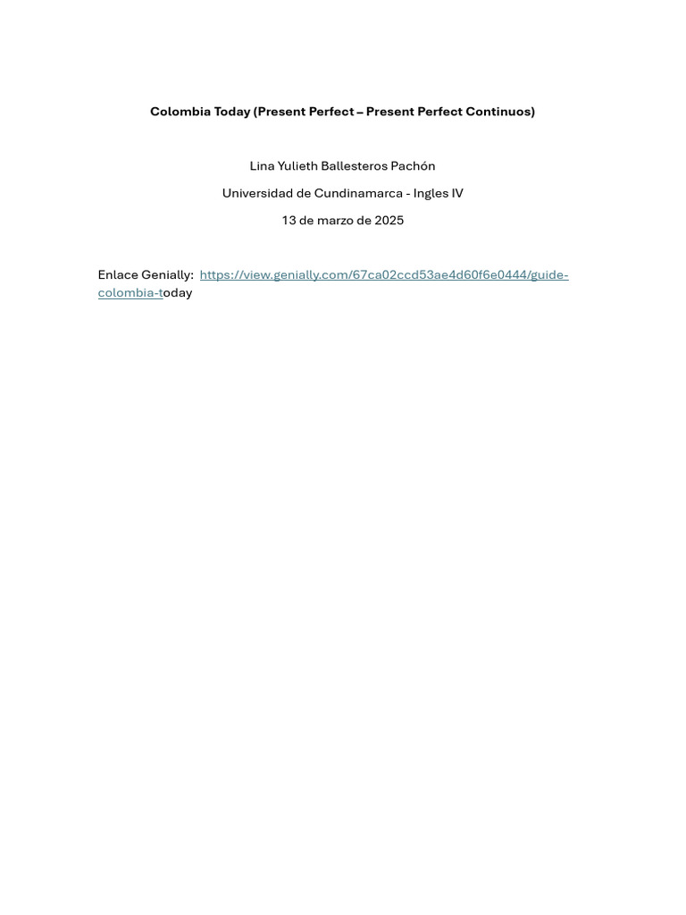 Colombia Today | PDF