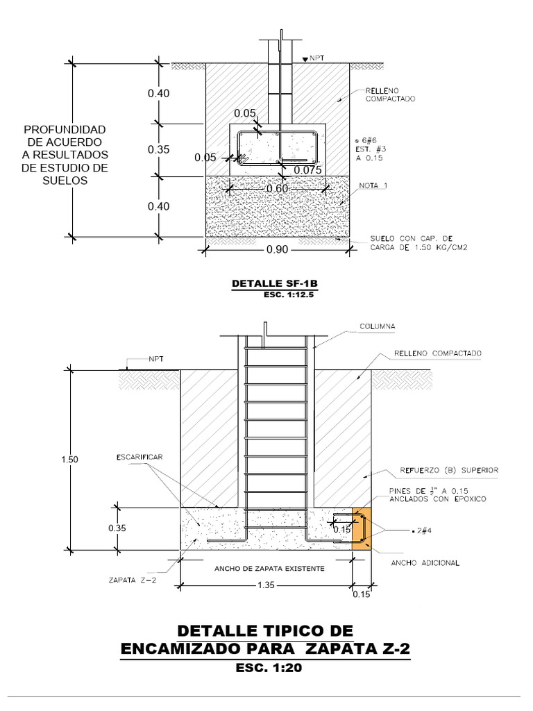 Zapata z2 y Solera Sf1b | PDF