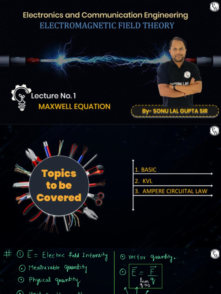 EMFT CH-3 Maxwell Equation | PDF