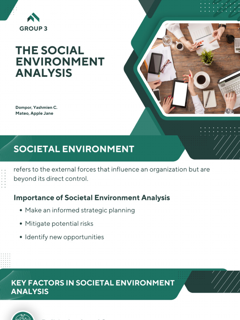 Group 3 - Societal Environment | PDF