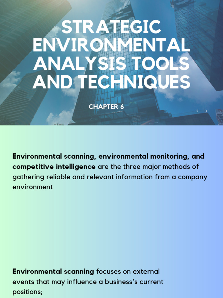 Strategic Management - Chapter 6 | PDF | Analysis | Strategic Management