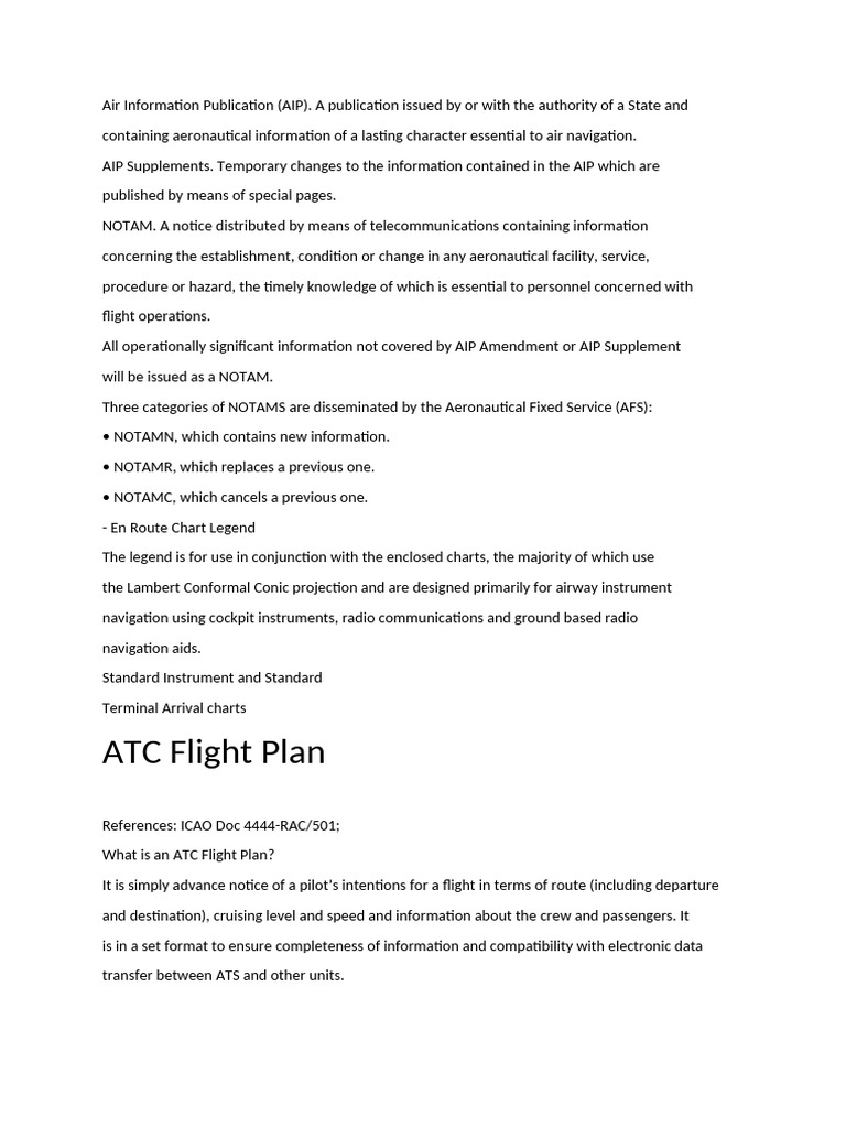 ATC FLIGHT PLAN | PDF | Instrument Flight Rules | Visual Flight Rules