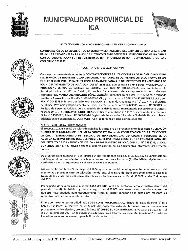 Contrato #053-2024-Gm-Mpi | PDF