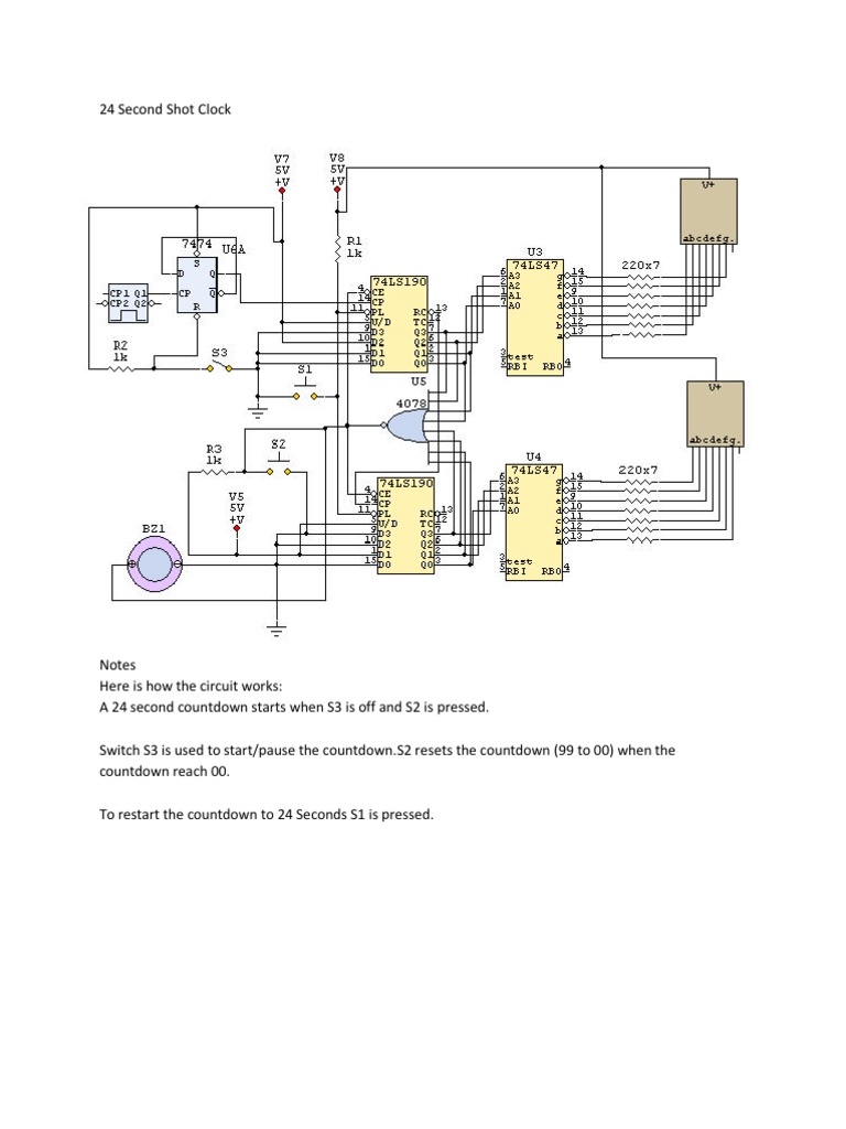 24 Second Shot Clock | PDF | Electricity | Computing