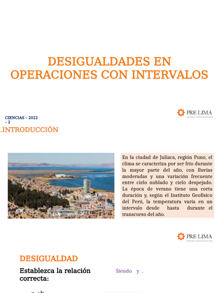 PPT TEORIA_Desigualdades e Intervalos | PDF | Intervalo (Matemáticas) | Número Real