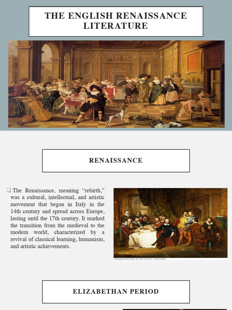 The English Renaissance Literature | PDF | Macbeth | Poetry