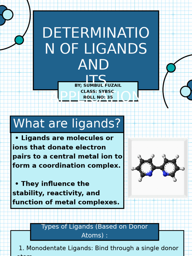 Understanding Ligands and Their Applications | PDF | Coordination ...