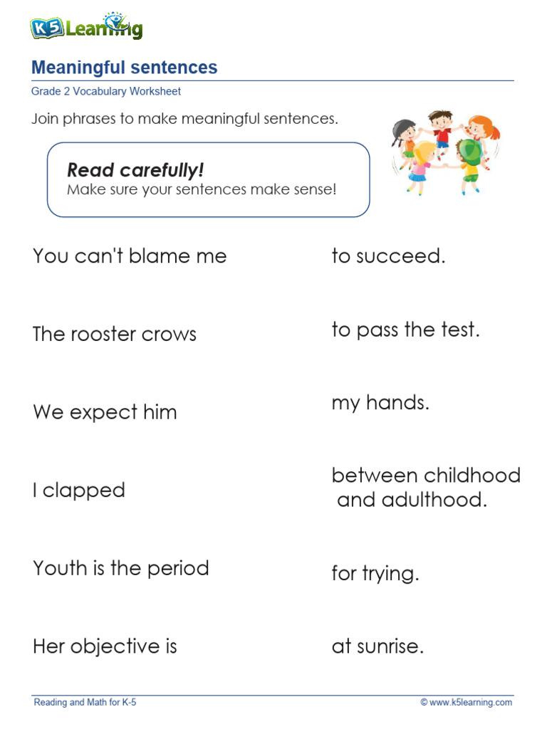 Grade 2 Complete Sentences 4 | PDF