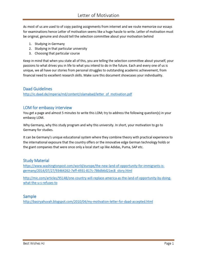 LOM Guidelines | PDF