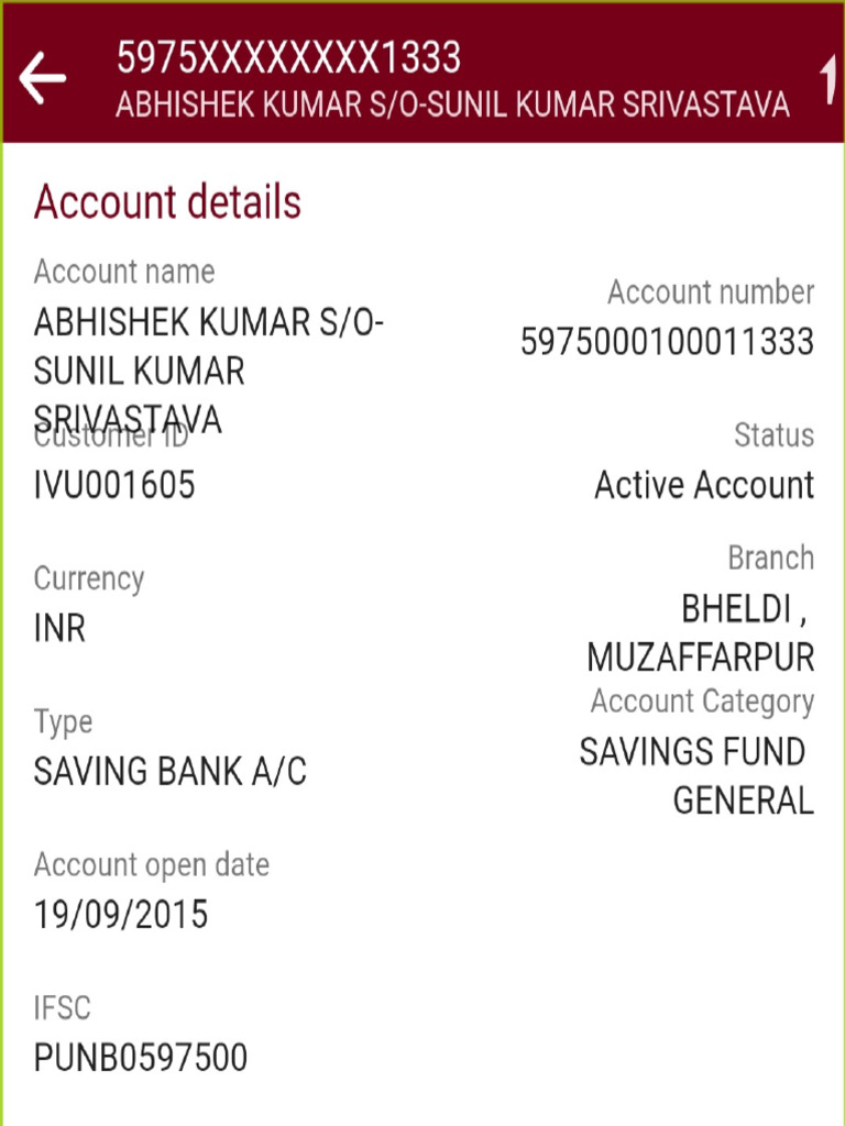 Bank Passbook | PDF
