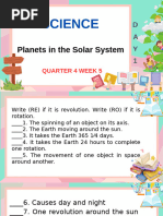 Detailed Lesson Plan With 7es in Science 6 | PDF | Planets | Solar System