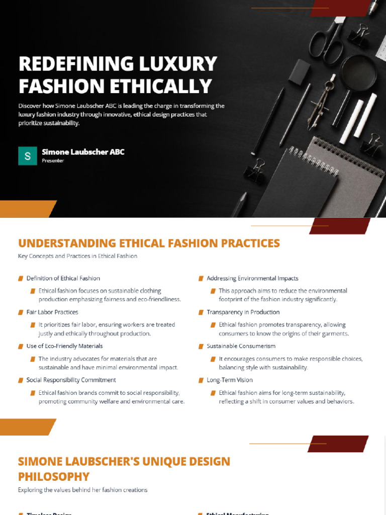 How Simone Laubscher ABC Is Redefining Luxury Fashion With Ethical Designs | PDF
