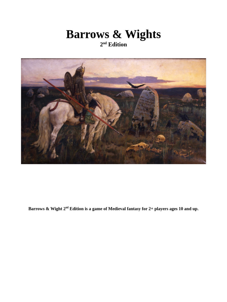 Barrows and Wights 2nd Edition CC R1 | PDF