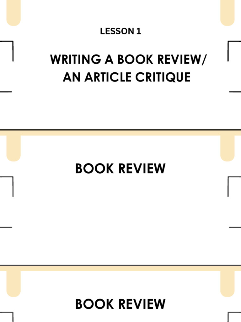Guide to Writing Book and Article Reviews | PDF | Cyberbullying ...