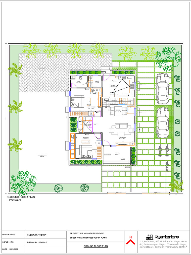 Vasanth Residence Floorplan | PDF | Home | Interior Design