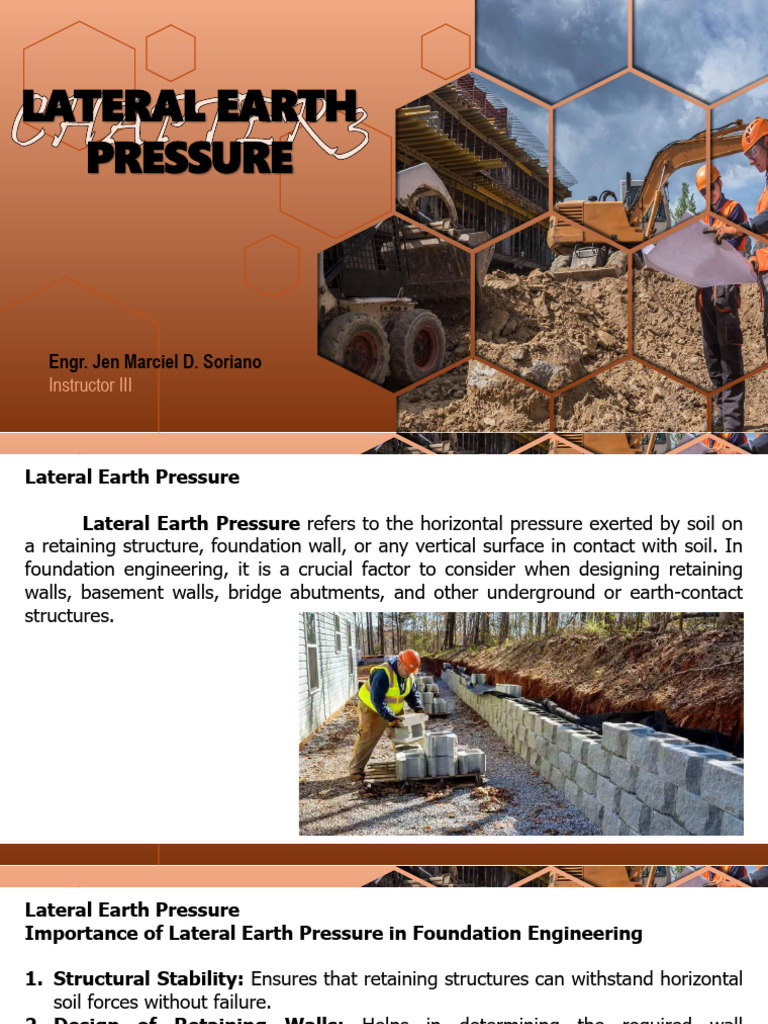 Lateral Earth Pressure in Foundations | PDF | Applied And ...
