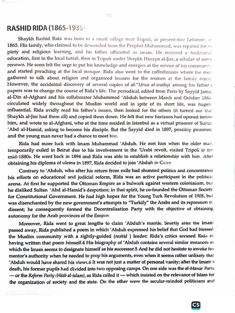 Rashid Rida | PDF