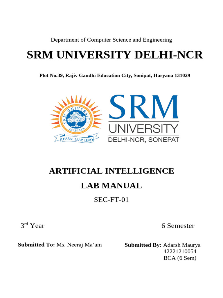 AI Lab Manual for Prolog Programming | PDF | Mathematical Logic | Theoretical Computer Science